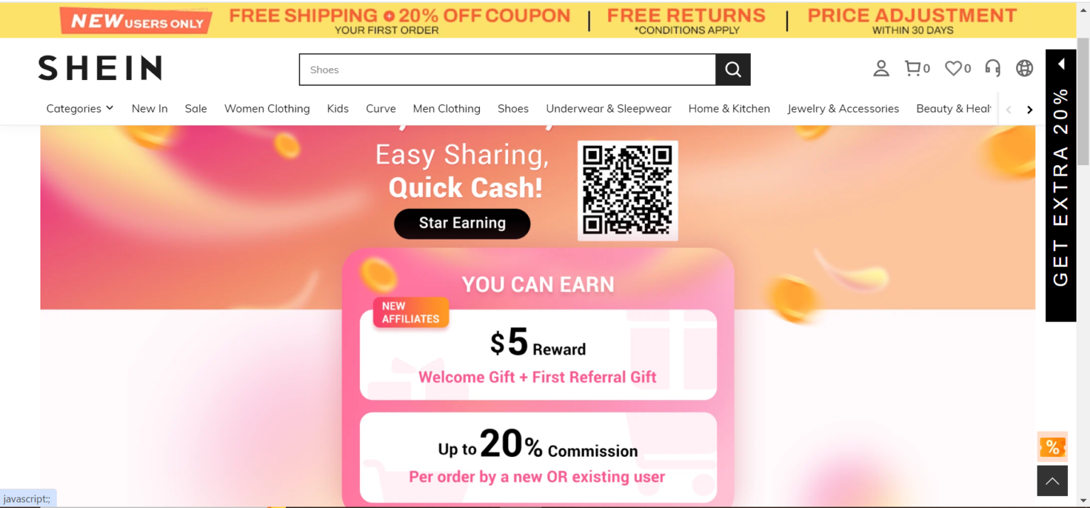 Shein Affiliate Program Review: Detailed Guide about Shein affiliate